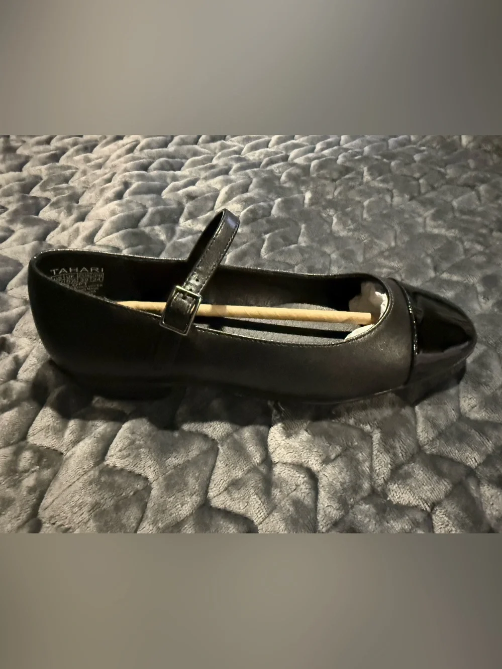 Tahari | Shoes | Tahari Black Mary Jane Flat With Buckle Strap | Poshmark